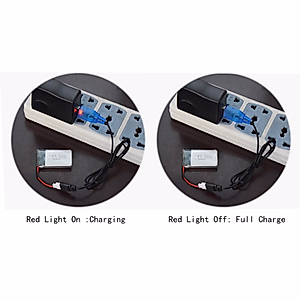 2 Pcs 3.7V 750mAh 25C 902540 Rechargeable Lipo Battery with USB Charger for X400 X300C X800 X500 HJ818H J819S Quadcopter RC Drone Spare Parts