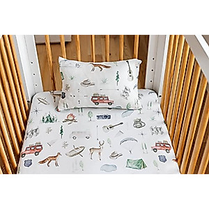 Pobibaby - 2 Pack Premium Toddler Pillowcase - Ultra Soft Jersey Knit - Crib Pillow, Kids Pillow, Travel Pillow Case Cover (Explore)