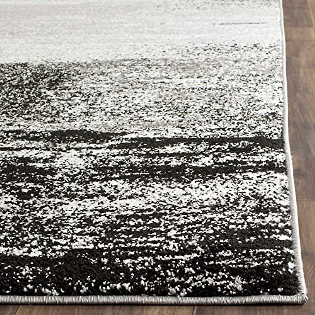 SAFAVIEH Adirondack Collection 8' x 10' Silver / Black ADR112A Modern Abstract Non-Shedding Living Room Bedroom Dining Home Office Area Rug