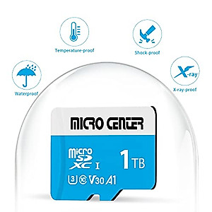 Micro Center Premium 1TB microSDXC Card, Nintendo-Switch Compatible Flash Memory Card, UHS-I C10 U3 V30 4K UHD Video A1 R/W Speed up to 90/70 MB/s Micro SD Card with Adapter (1TB)