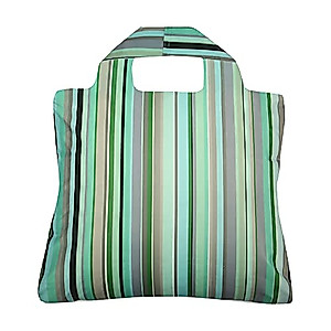 Envirosax Reusable Bag Polyester Shopping Grocery Bags Set of 5 Delightful Stripe Designs Water Resistant