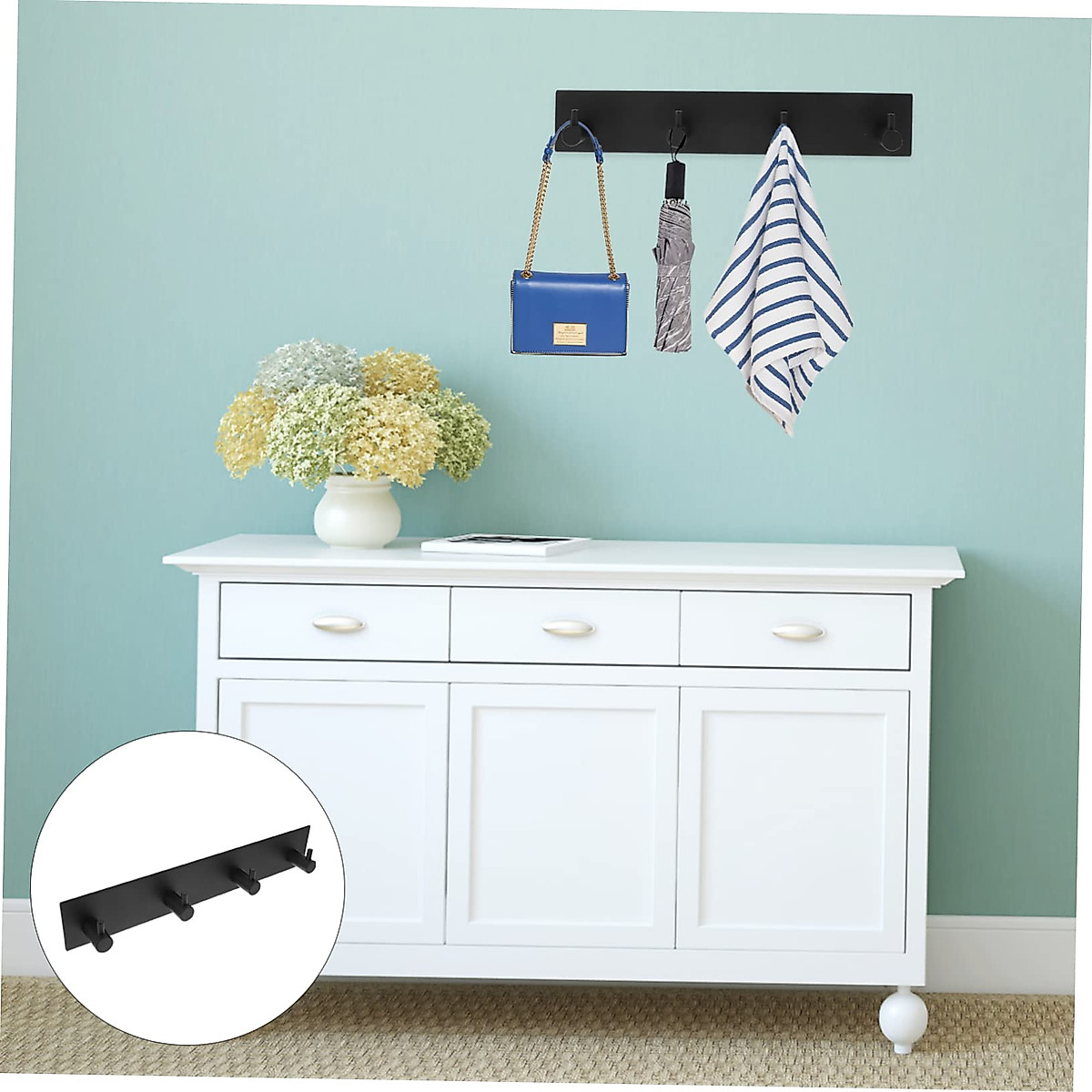 STOBAZA 3pcs Coat Hook Heavy Duty Wall Hook Metal Hook Stainless Steel Hooks Wall Clothes Mounted entryway hat Hook Wall Towel Hanger Door Hooks for Hanging No Punching Coat Rack