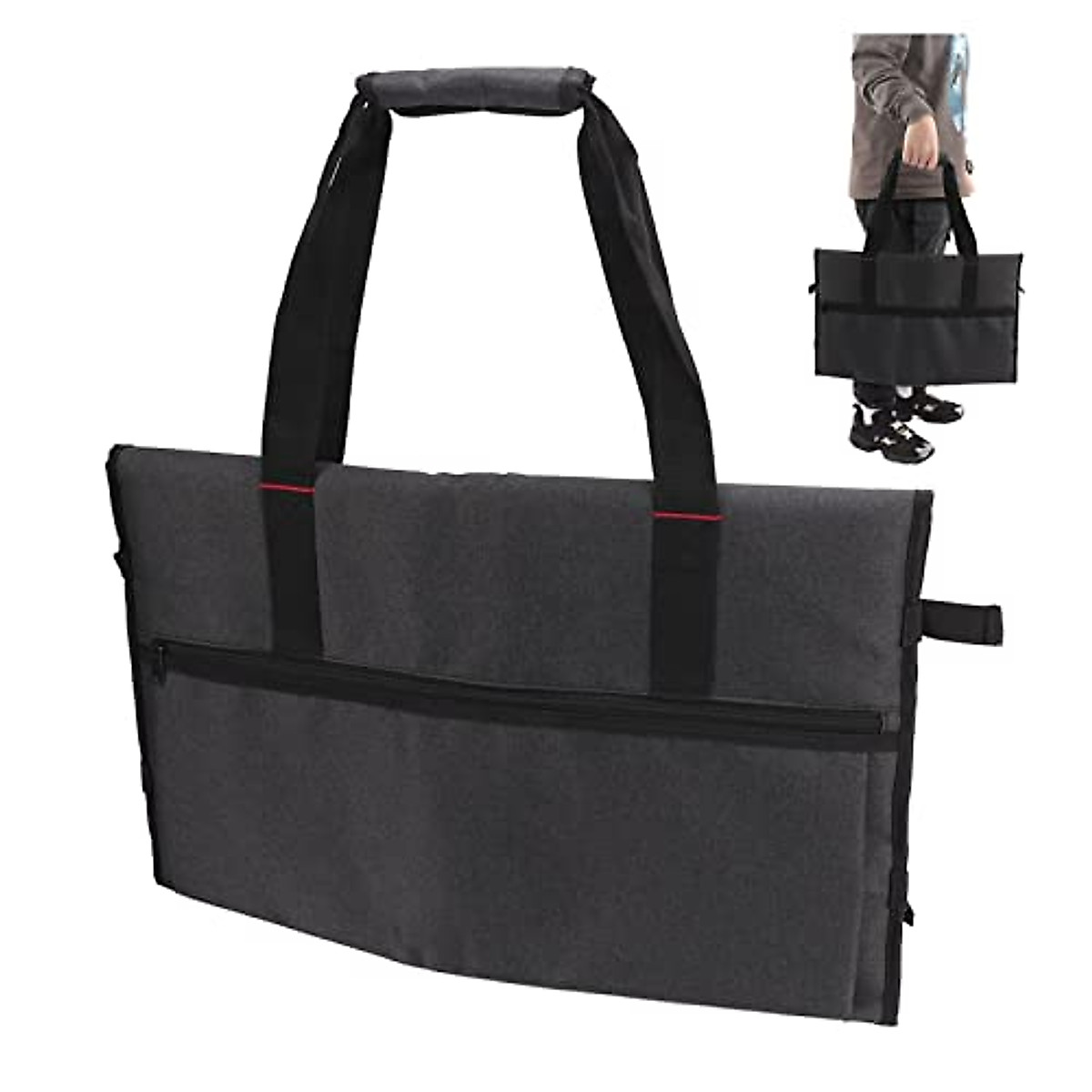 Howay Travel Carrying Case for 24in LCD Display Screen Desktop Computer Monitor Carrying Case Moving Monitor Screen Protective Monitor Bag(Black)