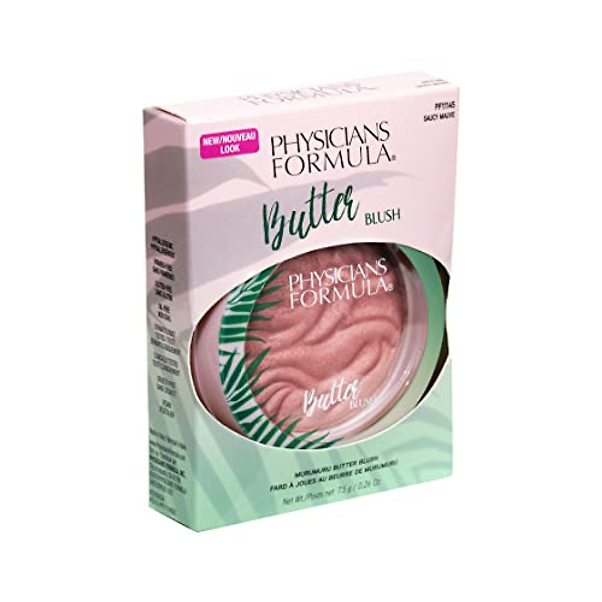 Physicians Formula Murumuru Butter Blush Makeup Powder, Saucy Mauve, Dermatologist Approved, Vegan