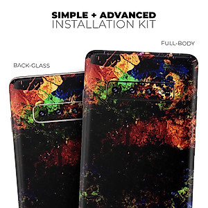 DesignSkinz Liquid Abstract Paint Remix V53 Protective Vinyl Decal Wrap Skin Cover Compatible with The Samsung Galaxy S20 (Screen Trim & Back Glass Skin)