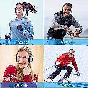 ERNSITNG Wireless Earmuffs, Headphones Warmer Ear Muffs,Wireless Headphones Earmuffs Built-in HD Speakers And Microphone Foldable Suitable For Men, Women Outdoor Sports And Travel