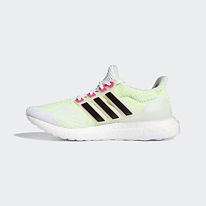 adidas Women's Ultraboost DNA, White, Black, Signal Green, 9