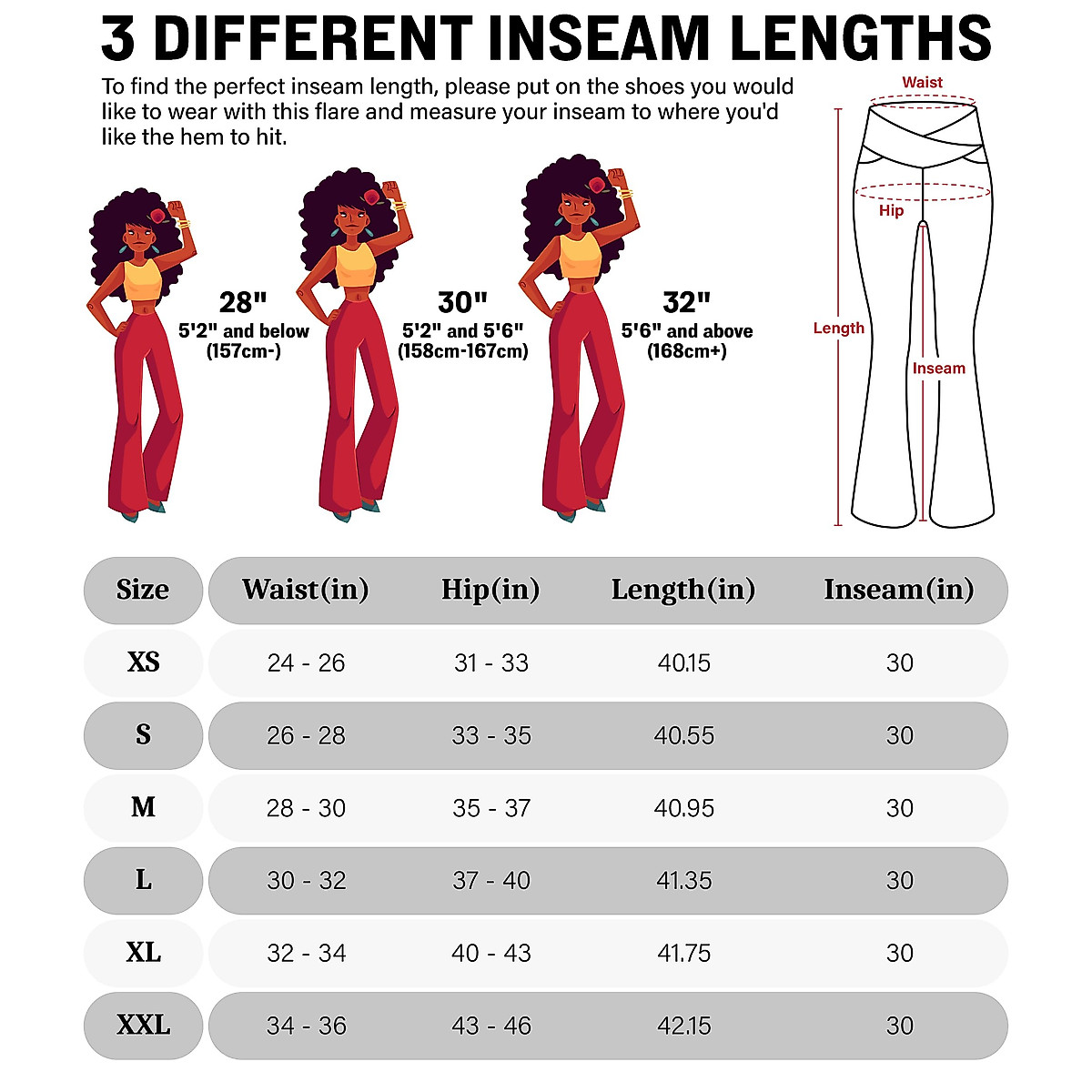 HEGALY Women's Flare Yoga Pants - Crossover Flare Leggings High Waisted Bootcut Bell Bottom Workout Sweatpants Black