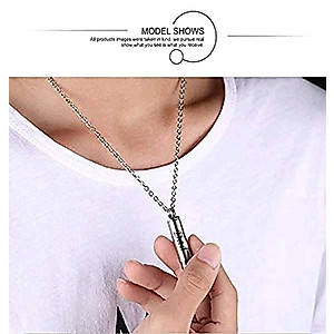 MEMORIALU Celtic Cross Bullet Urn Necklaces for Ashes Cremation Jewelry Stainless Steel Keepsake Memorial Pendant