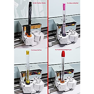 SPPQ 14 Packs Pen Adapter Set Compatible with Cricut (Explore Air, Explore Air 2, Air 3, and Maker,Maker 3), Pen Holder Compatible with (Sharpie/Bic/Crayola/Sakura/Pilot/Pentel)