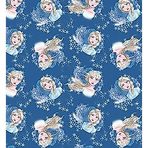 Disney Frozen II Elsa Fabric by The Yard Cotton Face Mask Craft Sewing