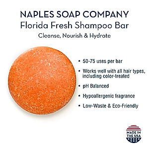 Naples Soap Company Cult Classics Collection Gift Set – Natural Soap, Body Butter, Sea Salt Scrub, Shampoo and Conditioner Bars – Eco-Friendly, Cruelty-Free, No Parabens or Silicones – Florida Fresh