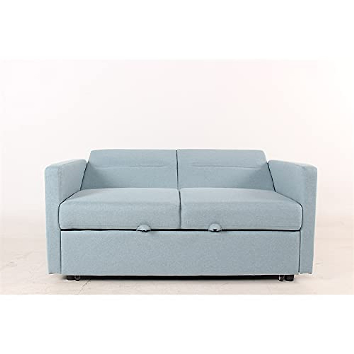 Kingway Furniture Bhrampton Microfiber Sleeper Sofa in Light Blue