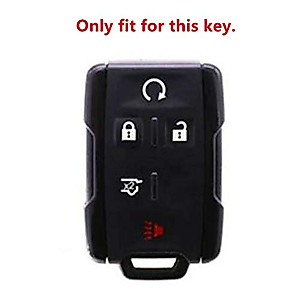 Ezzy Auto A Pair Black Silicone Rubber Key Fob Case Key Cover Key Jacket Skin for Enclave Colorado Silverado 1500 Suburban Tahoe Yukon Sierra 1500