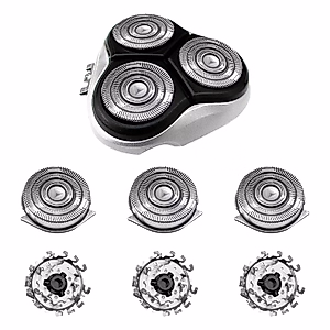 HQ9 Replacement Heads for Philips Norelco Shaver Series 8100/8200/9100/AT920/AT928 Electric Shaver High Precision Replacement Razor Blades (Free Cleaning Wipes+Brushes)