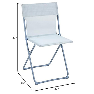 Lafuma Chaise Balcony Chair, Ciel Sky Blue