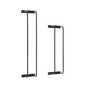 Powell Black Bent Metal Rawlins Two Pack Towel Racks