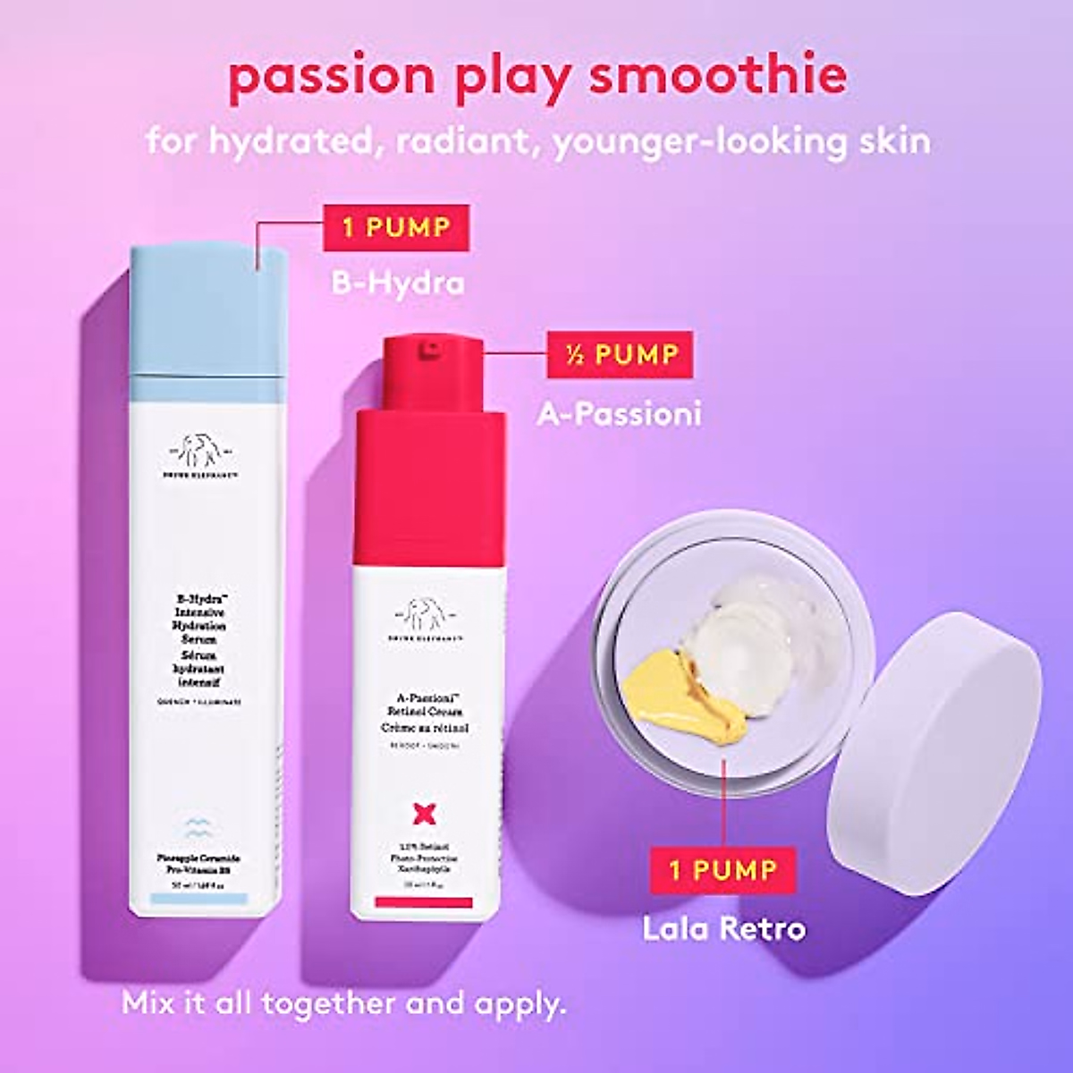 Drunk Elephant Lala Retro Whipped Cream. Replenishing Moisturizer for Skin Protection and Rejuvenation. 1.69 Ounce. - Lala Whipped Cream 50 Milliliters