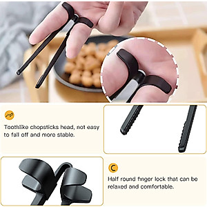 4 Pcs Finger Chopsticks - 1 Pcs Dip Clip Bowl, Snack Chopsticks , Creative Gamer Accessories and Kids Chopsticks, Finger Chopsticks For Snacking, Gaming Finger Sleeves Gift for Gamer and Snack Clips