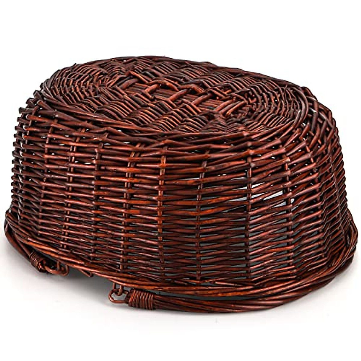 Dicunoy Wicker Picnic Basket with Handle, Large Empty Gift Basket to Fill, Open Top Market Harvest Baskets for Garden, Fruit, Candy, Wine, Egg Gathering, Wedding, Vegetables