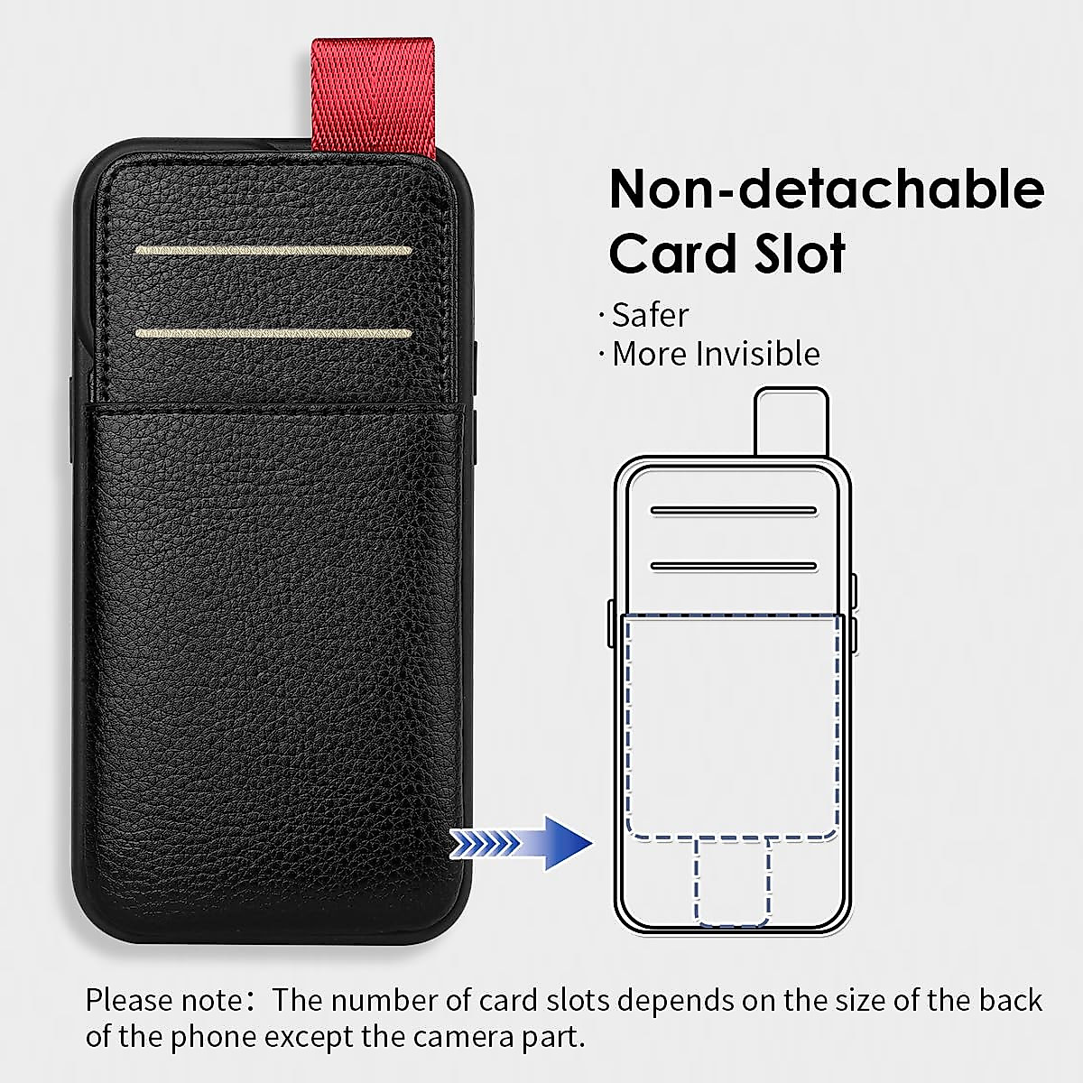 LAMEEKU Case for iPhone 15 Pro Wallet Case, Leather Case with Card Holder, Card Slots Case, RFID Blocking Protective Purse Phone Cover Gift for Women Men Compatible with Apple iPhone 15 Pro 6.1" Black