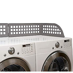 Haus Maus - The Original Laundry Guard - Keeps Laundry from Falling Behind Your Washer/Dryer - Magnetic - Fits Most Front Load Washing Machines - Made in North America (Slate Gray)