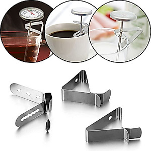 Thermometer Probe Clip Stainless Steel Cup Clip Thermometer Holder Thermometer Probe Clip