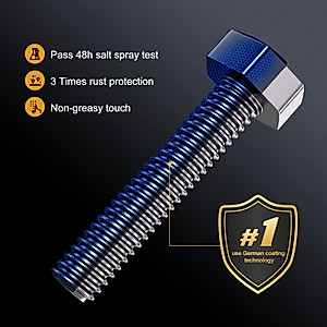 VIGRUE 570PCS Stainless Steel M3 Button Head Hex Socket Cap Screw Bolts, M3 x 4/5/6/8/10/12/14/16/18/20/25mm Screw and Nuts Flat Washer Assortment Kit, Fully Machine Thread