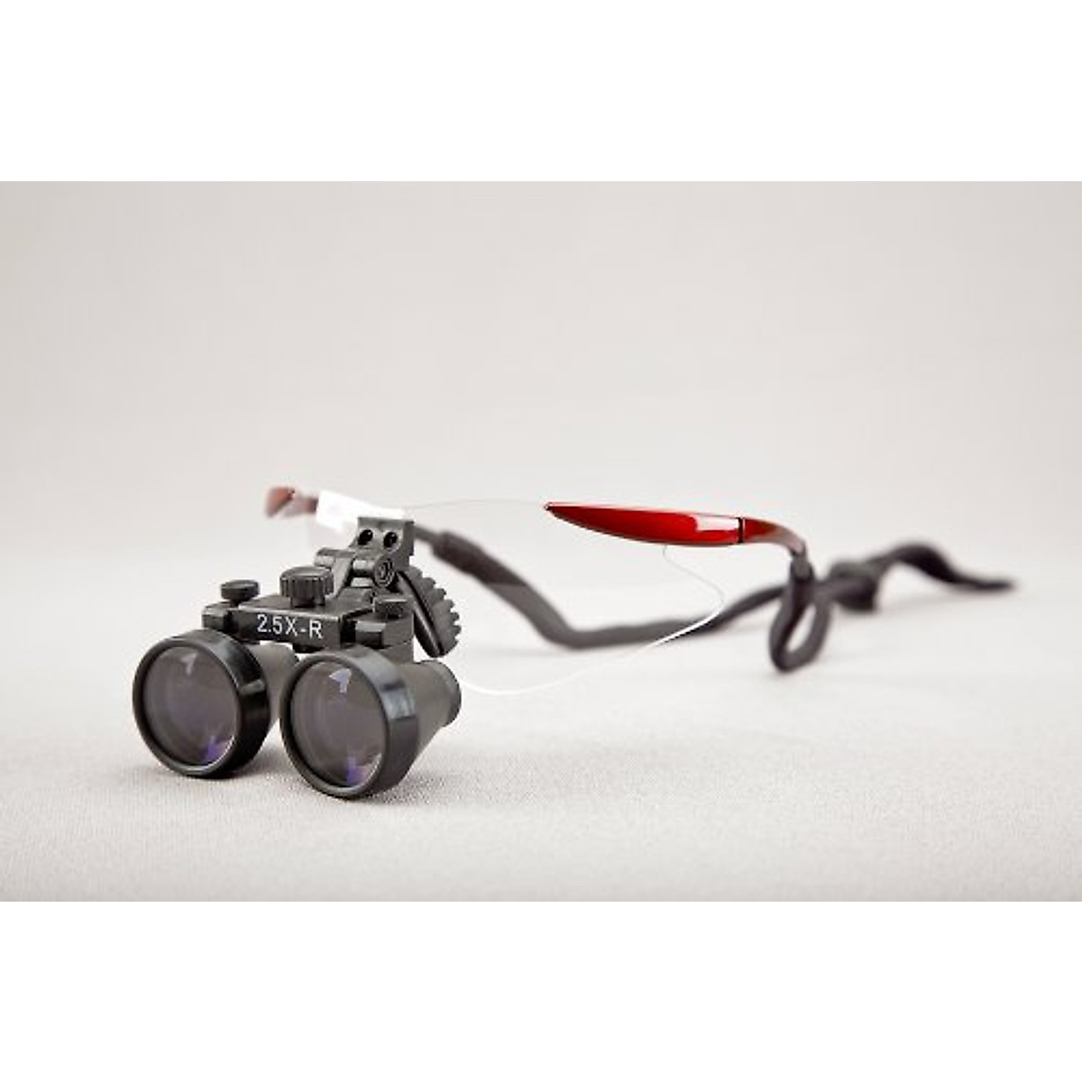 Smedent Dental Surgicial Loupe Loupes 2.5X Magnification 16.5" (420mm) Working Distance Burgundy Goggles