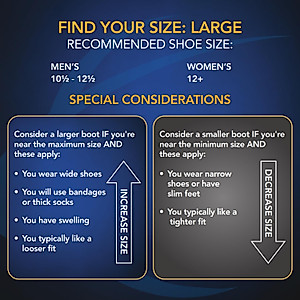 United Ortho USA14107 Air Cam Walker Fracture Boot, Large, Black