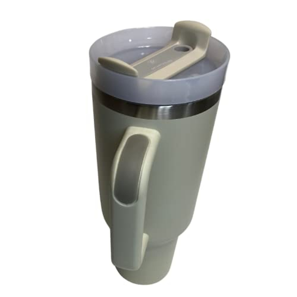 SPLANTACLES 40oz PREMIUM tumble cup insulated lid (Stainless Steel, coconut cream)