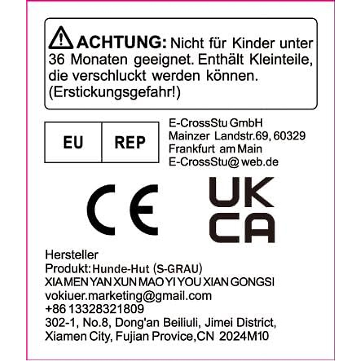 Vokiuler Hat for Dogs and Cats Dog Ear Muffs Dog Snood for Anxiety Relief and Calming Suitable for Wearing in Bathing Grooming Dog Ear Noise (S, Gray)