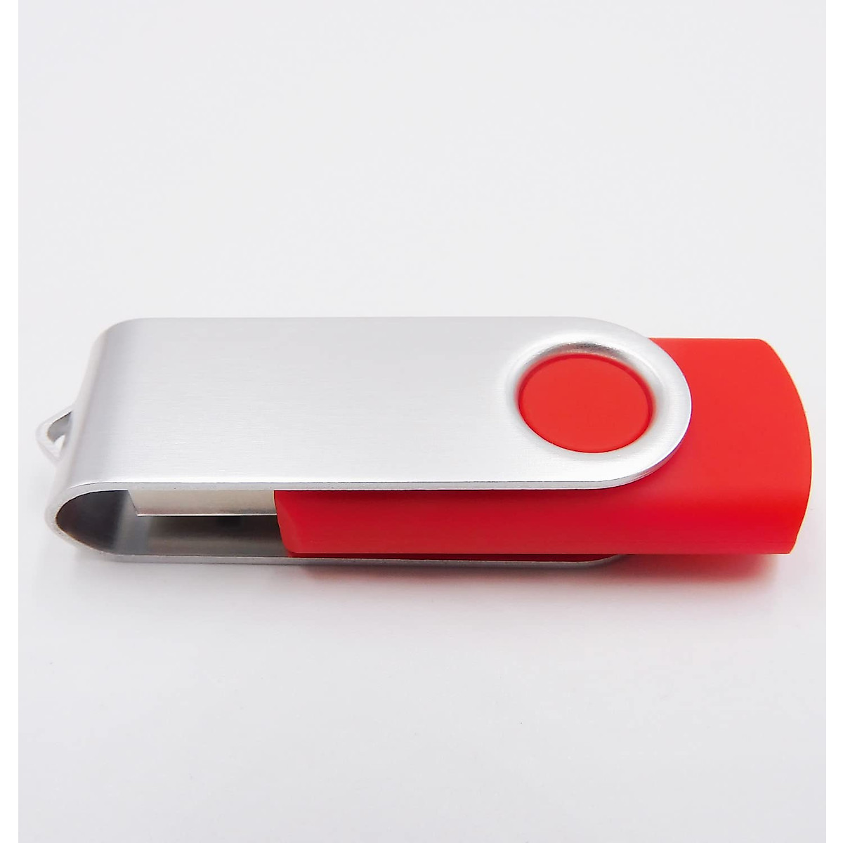 Swivel USB Flash Drives Memory Sticks Thumb Drive Pen jumpdrive U Disk for Pupil & Students (2GB Red with Type-C/OTG Converter)