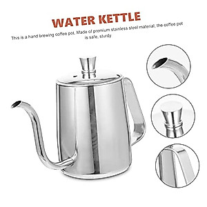 OKUMEYR Coffee Maker Home Supplies Stainless Tea Kettle Espresso Machine Espresso Coffee Maker Machine Espresso Maker Kitchen Water Kettle Coffee Silver Stainless Steel