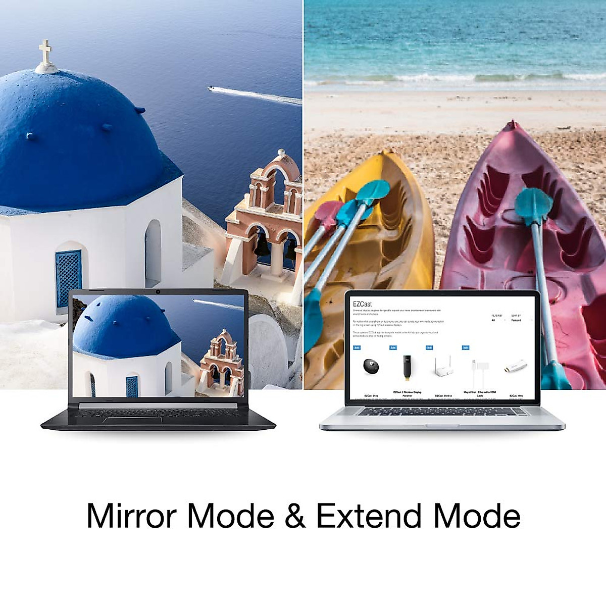 EZCast MagicLink USB to HDMI Cable Adapter, Screen Extender, Plug and Play, Portable Streaming Device, Stream 1080P Video and Audio to Your Screen, Supports Windows, Mac, Airplay, 1.5m/5ft