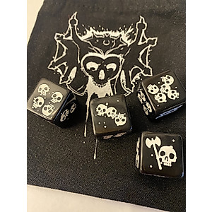 Undead Duke of War Dice Set (4) 25mm (1") RPG Tabletop Roleplaying Game DND by Severed Books