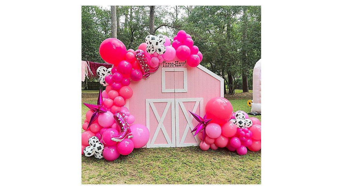 80pcs Hot Pink Balloons for Party Decor | Bright Latex 12inch Set