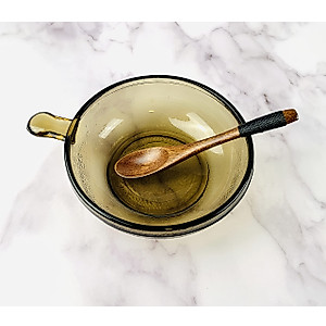 JapanBargain 2686x4, Set of 4 Wooden Dessert Spoons Coffee Spoons Yogurt Spoons Snack Spoons Ice Cream Spoons Small Children Spoons, 5-1/4 inch