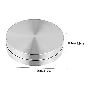 VINTORKY 2pcs Turntable Base Bearing Lazy Susans Hardware for Patio Table Lazy Susan Cake Stand Rotating Cake Lazy Susan Turntable for Cabinet Tableware to Rotate Cupboard Aluminum Alloy