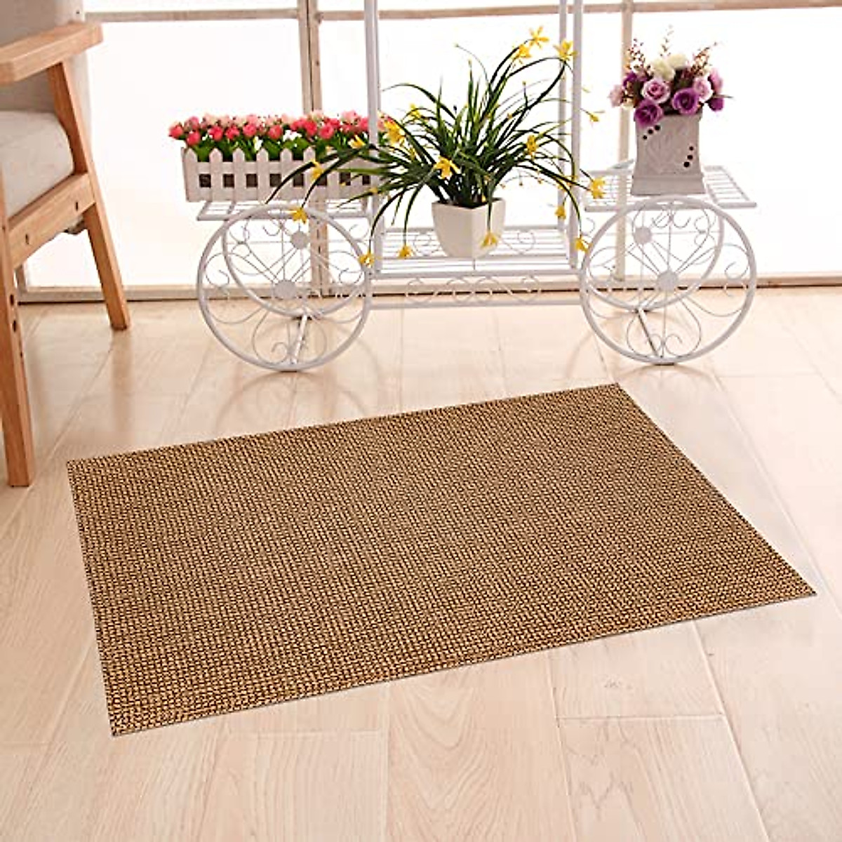 Fixseed Small Boho Rug Cotton Woven Rug 2 x 3 Feet Entryway Washable Area Rugs Reversible Cotton Bath Rugs for Indoor Outdoor Farmhouse Patio Living Room Bedroom Front Porch Door Mats Carpet