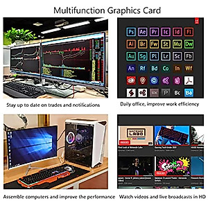 QTHREE GeForce 210 Graphic Card,1024 MB,DDR3,64 Bits,HDMI,DVI,VGA,589 MHz Core Frequency Desktop Video Card for PC Working,DirectX 10.1, OpenGL 3.3,PCI Express x16,Low Profile