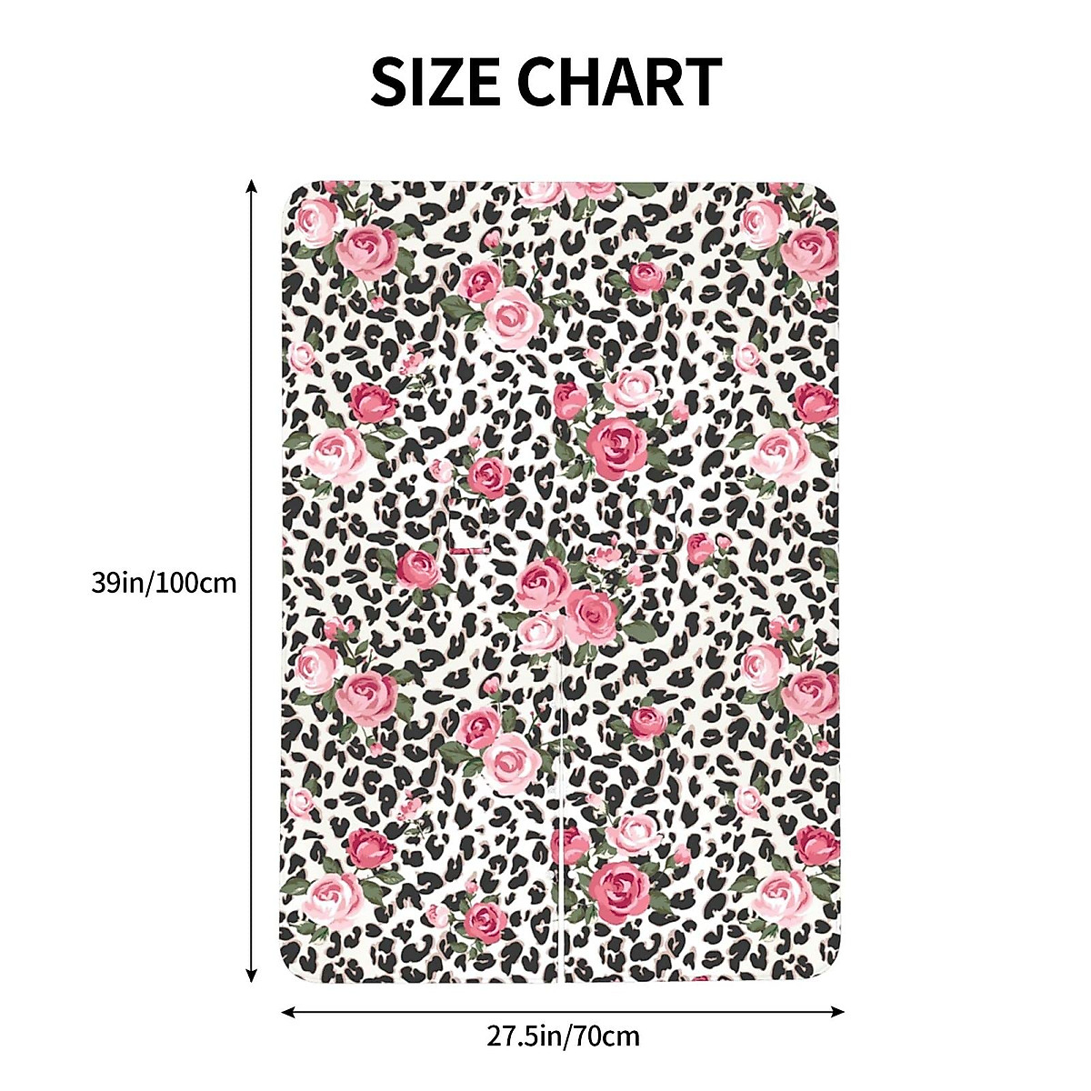 KiuLoam Pink Rose Leopard Cheetah Print Baby Car Seat Canopy, Nursing Cover Breastfeeding Scarf, Stretchy Soft Breathable Infant Carseat Cover for Babies Boys Girls