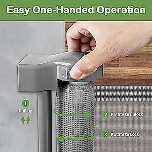 200 Inch Retractable Baby Gates Extra Wide Retractable Dog Gate for Super Wide Openings Indoor Extra Wide Baby Gate Outdoor Retractable Gates for Dogs Baby Fence Play Area Garage Gate Deck Gate, Gray