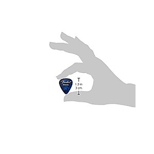 Fender Moto Style Guitar Picks, 12 Pack - Blue