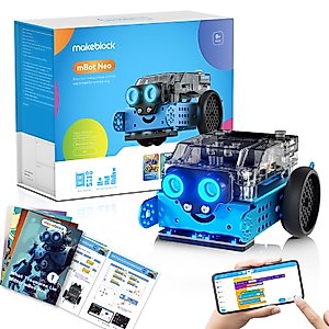 Makeblock mBot Neo Coding Robot for Kids, AI Learning Robot Support Scratch & Python Programming, Robotics Kit for Kids Ages 8-12 and up, Building STEM Robot Toys Gifts for Boys Girls