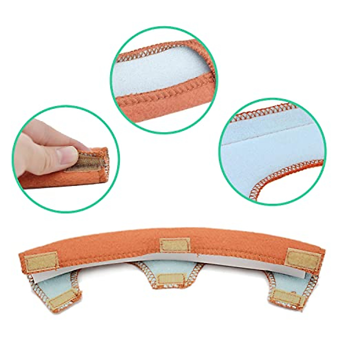 Helmet Comforter Pad Hard Hat Helmet Sweatband Liners Welding Helmet Antiperspirant Belt Welding Hood Air Cushion Sweatband (PaleBrown_10_Pack)