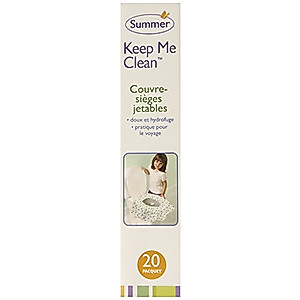 Summer Keep Me Clean Disposable Potty Protectors Travel Pack, 20-Count