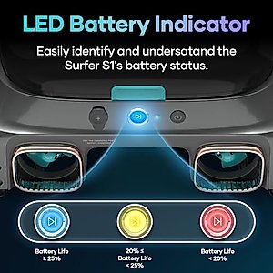 AIPER Solar Pool Skimmer Pool Surface Cleaning Robot with APP Support, Solar Powered and DC Charging for Continuous Cleaning, Pool Temperature Monitor