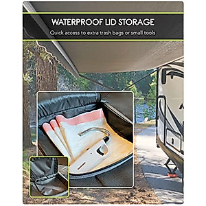 Trailersphere Collapsible Bin Trash & Recycle / Utility, Gone Camping Collection, Perfect for Camping, Laundry, Storage and Garden, Waterproof and Tear Resistance, Trash and/or Recycle