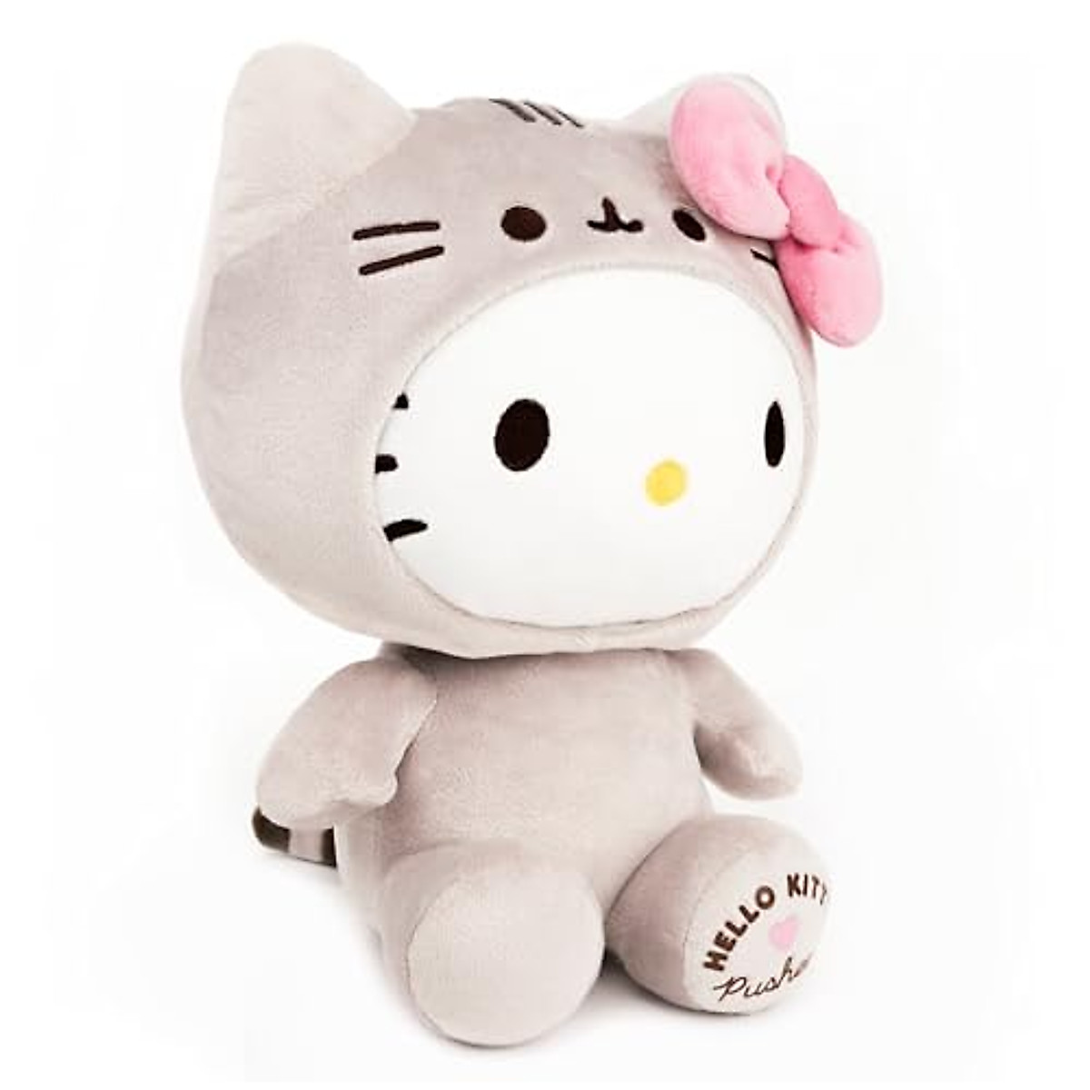GUND Hello Kitty x Pusheen Stuffed Animal, Hello Kitty Costume Plush, Kawaii Plushie for Collectors, 9.5”